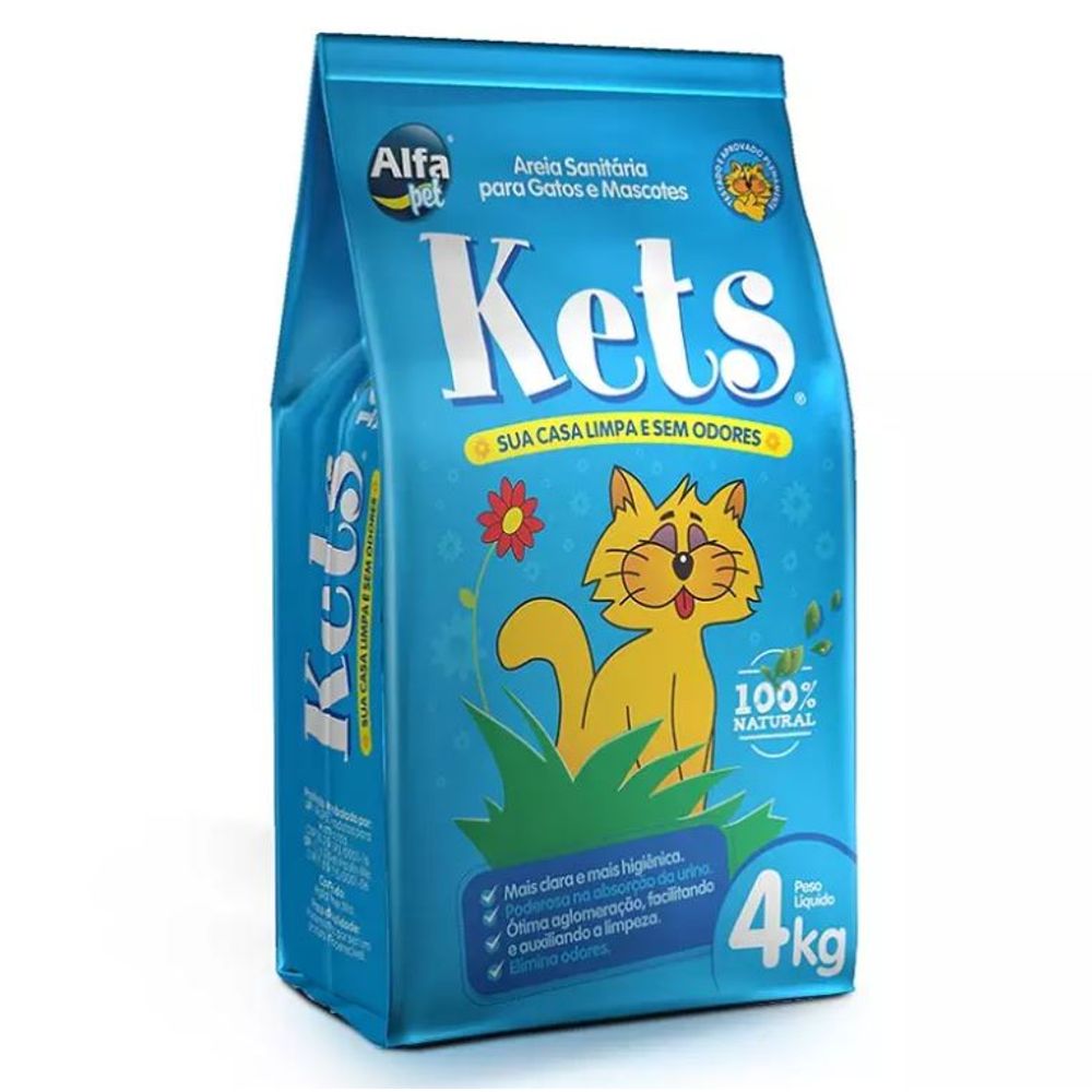 Areia Higiênica Kets para Gatos - petnanetbenipet